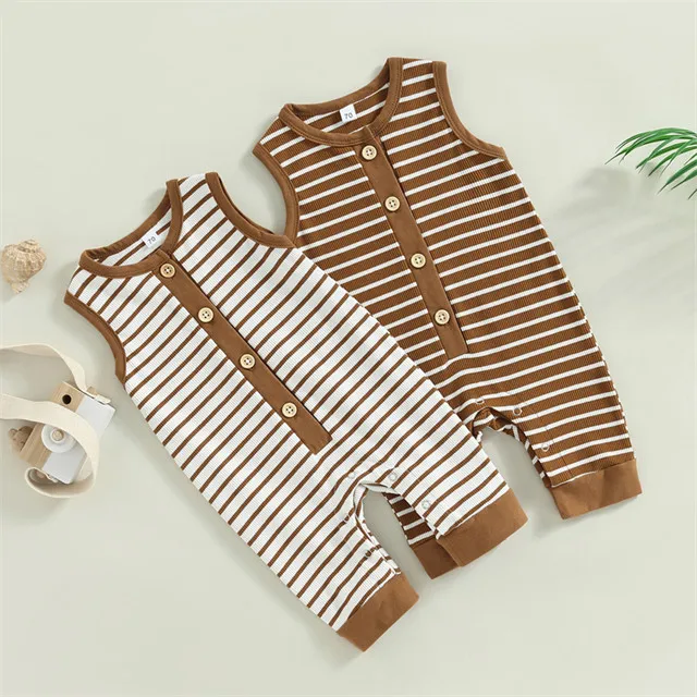 1pcs Private Label Rts Summer Newborn Infant Toddler Boys Girls Clothes ...