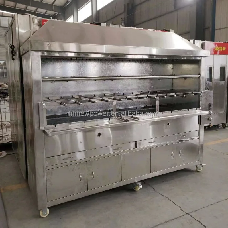 Fully Automatic Commercial Barrel Charcoal BBQ Machine