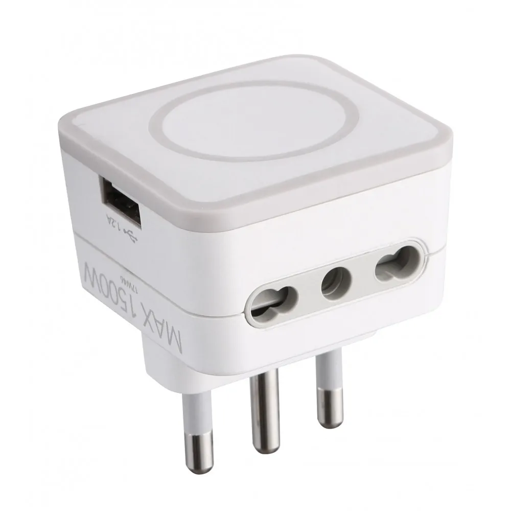 Triple Adapter with 10A 2P+T USB Port 2 10A+T Sockets Power Adapters ...