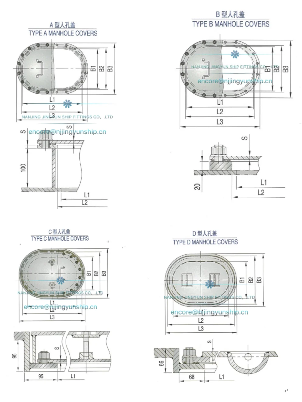 Manhole Cover For Ships Type D Made In China - Buy Manhole Cover For ...
