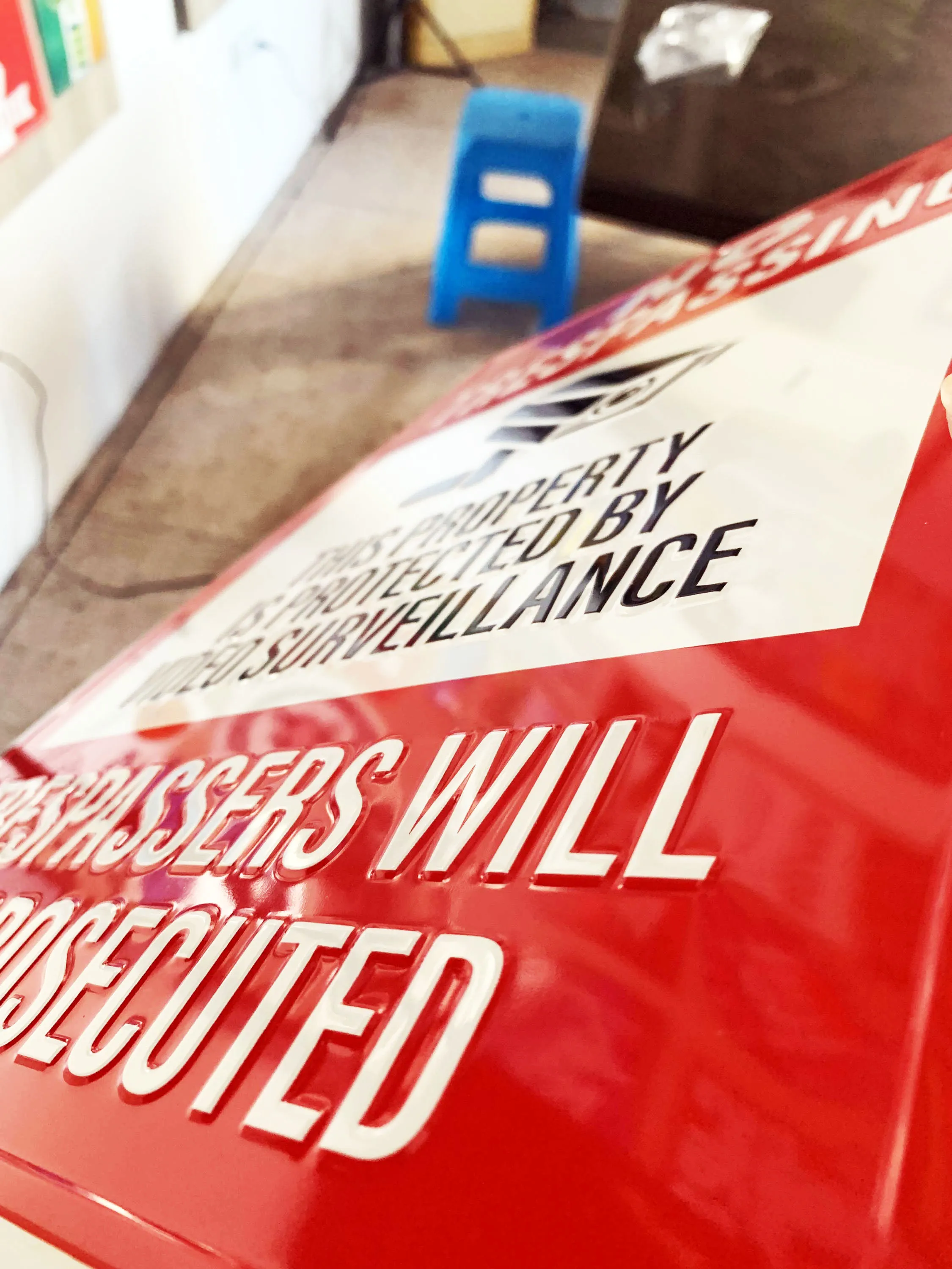 Custom Design Reflective Plastic PVC Aluminum Sign