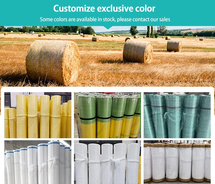100% HDPE Plastic Nets Net Wrap for Hay Baler Round Bale Net Wrap ...