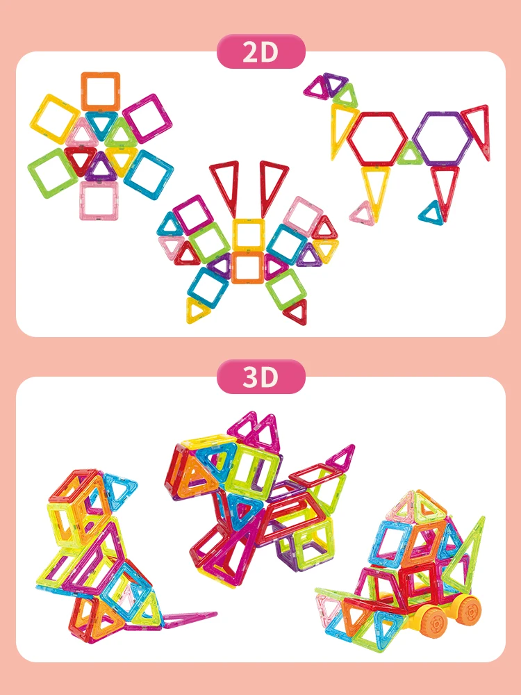 ABS Plastic Mini Magnetic Building Blocks Permanent Magnet Tiles ...