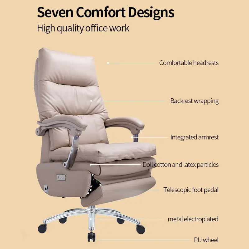 Swivel Ergonomic Leather Executive Reclining Chaise Big Boss Office ...