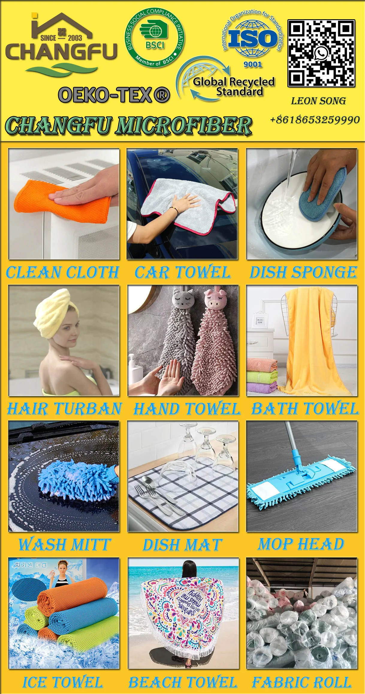 Super Absorbent Microfiber Sponge Washable Kitchen Sponge Dish Sponge ...