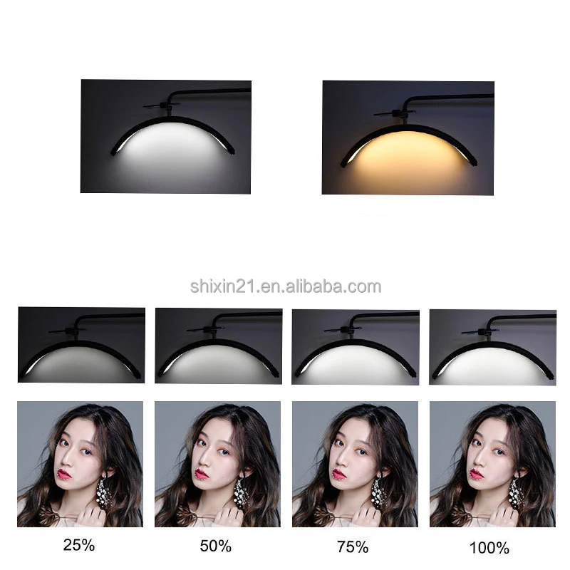 23inch Eyelash Extensions Led Floor Light Estheticians Light Tattoo Moonlight Pmu Lamp Facialist ...