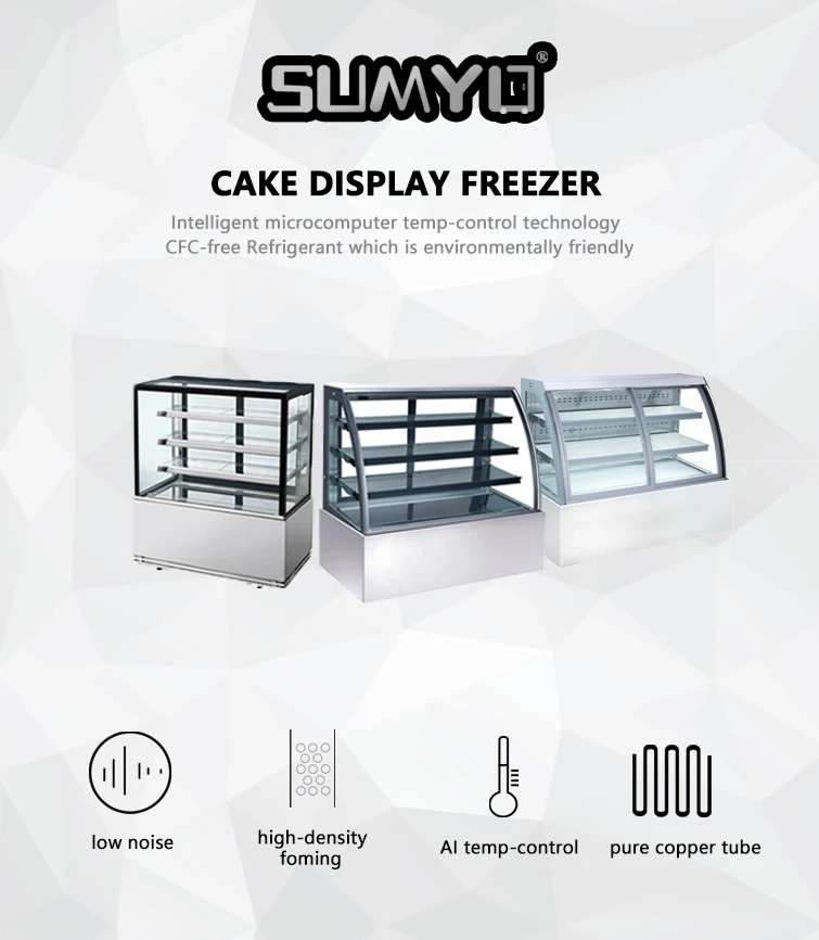 Commercial Bakery Single-Temperature Cake Refrigerator Showcase 220V ...