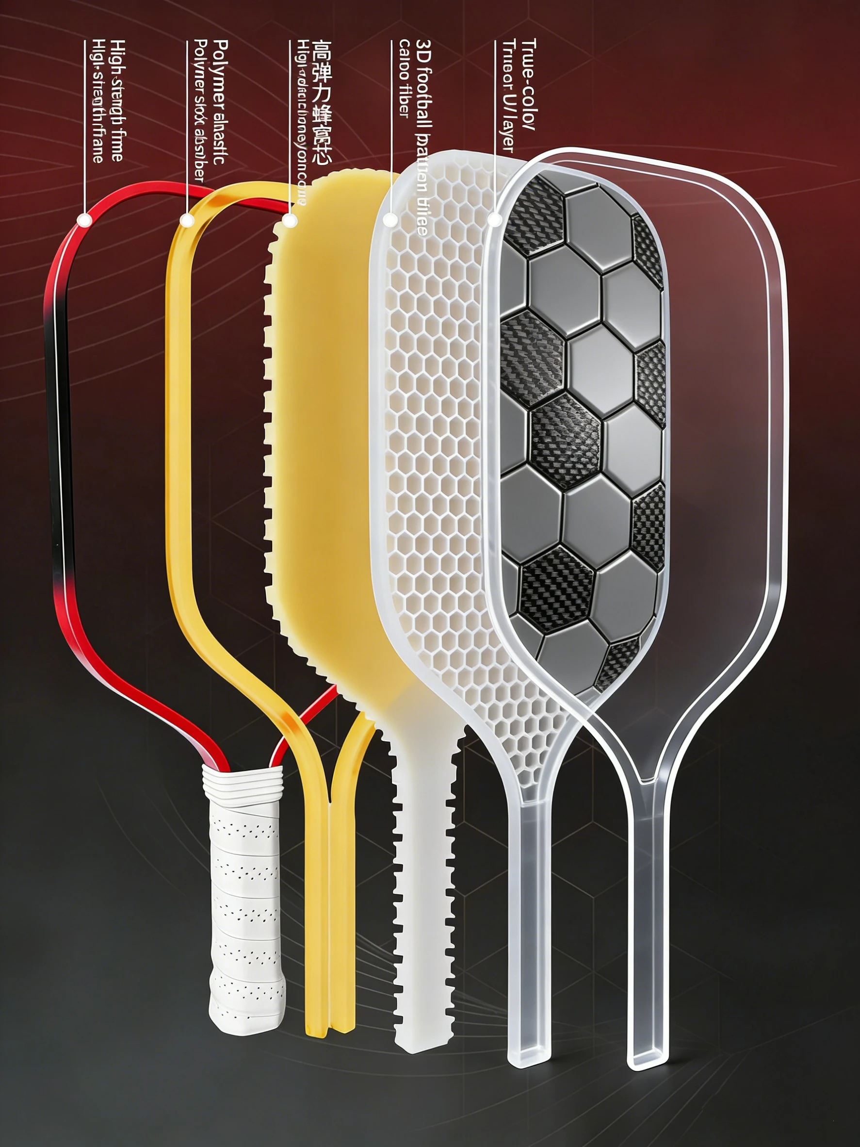 RY T700 Carbon Fiber 3K Pattern 10.5mm Thick Durable Offensive ...