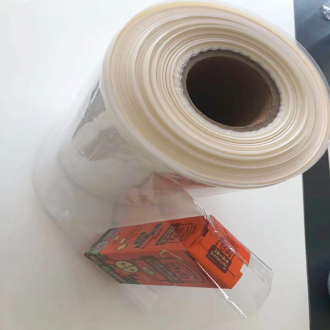 Custom PVC Shrink Film Warp Blue Transparent or clear Tube Shrink Film ...
