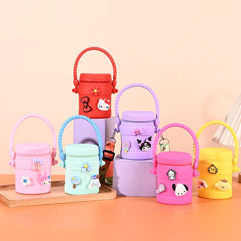 Wholesale Candy Color Portable Silicone Mini Pouch Bucket Bag ...