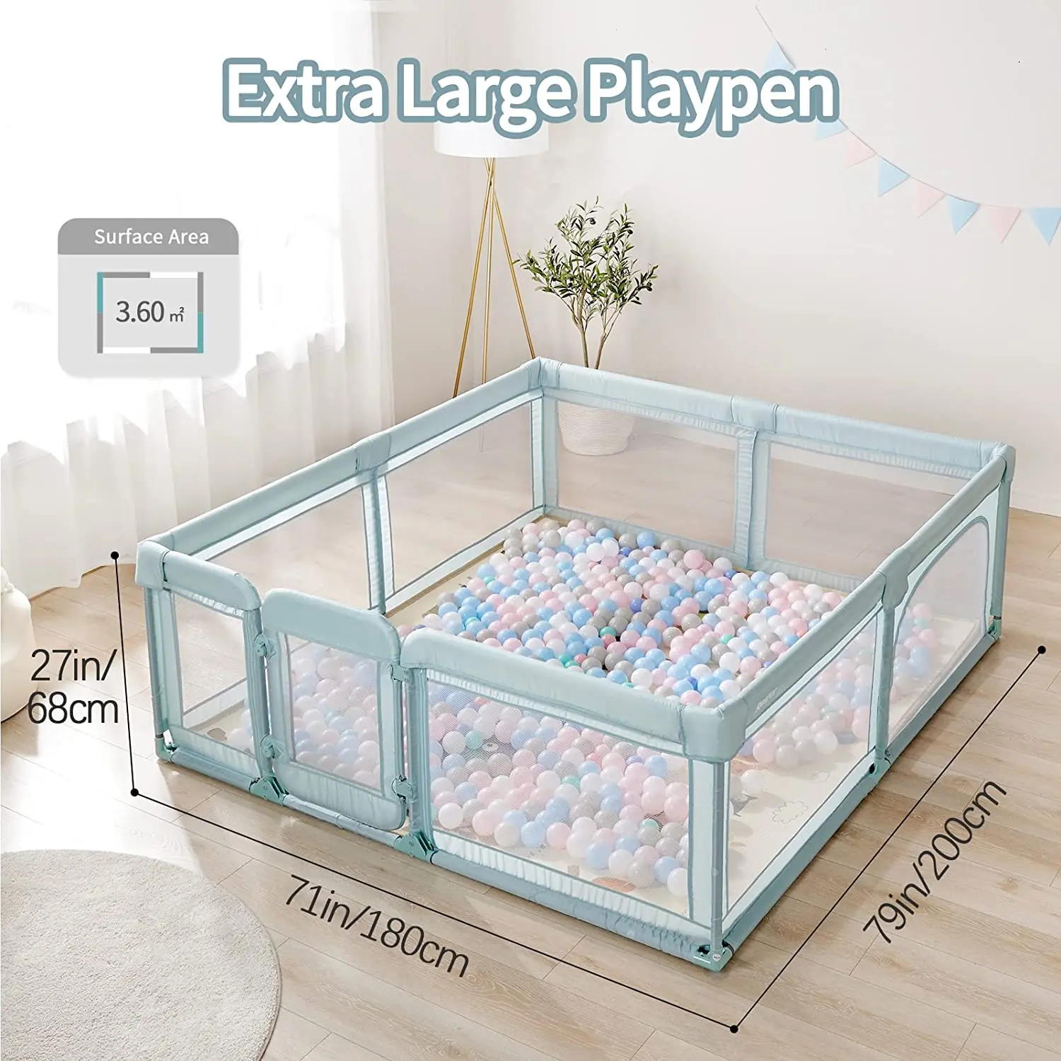 Factory Outdoor Indoor Portable Baby Safety Playard Toddler Playpen ...