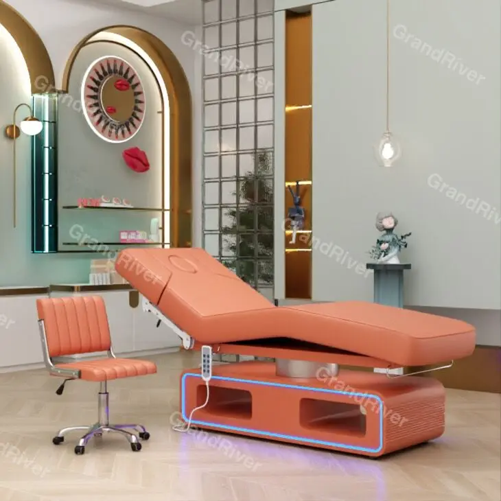 Manufacturer price salon facial spa bed chair electric automatic lift 3 ...