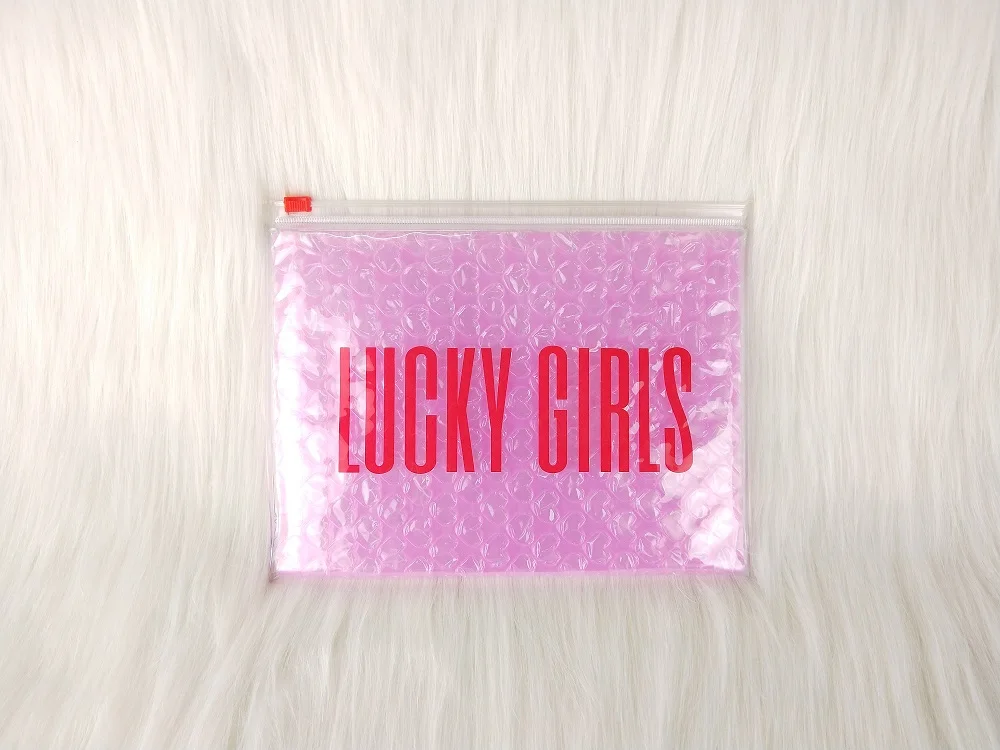 2021 New Design Composite Film Ziplock Bubble Bag for Cosmetics