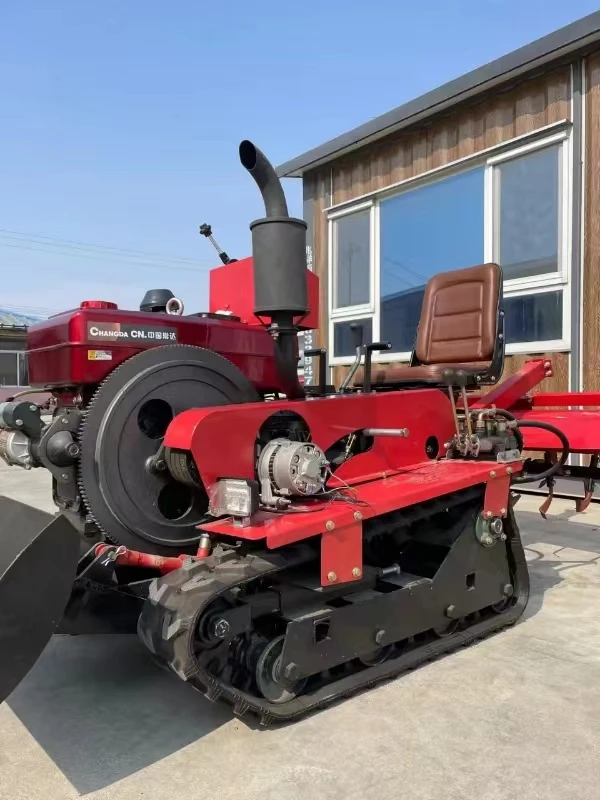 Multi-functional Tracked Rotary Tiller Shovel - Earth Scraper