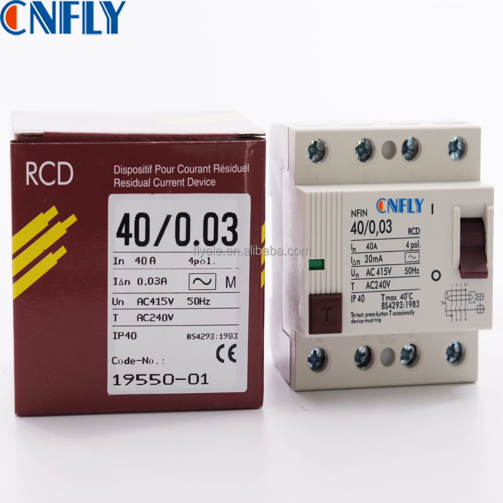 RCCB 2P 63A 4P 40A 30mA 100mA Residual Current Circuit Breaker| Alibaba.com