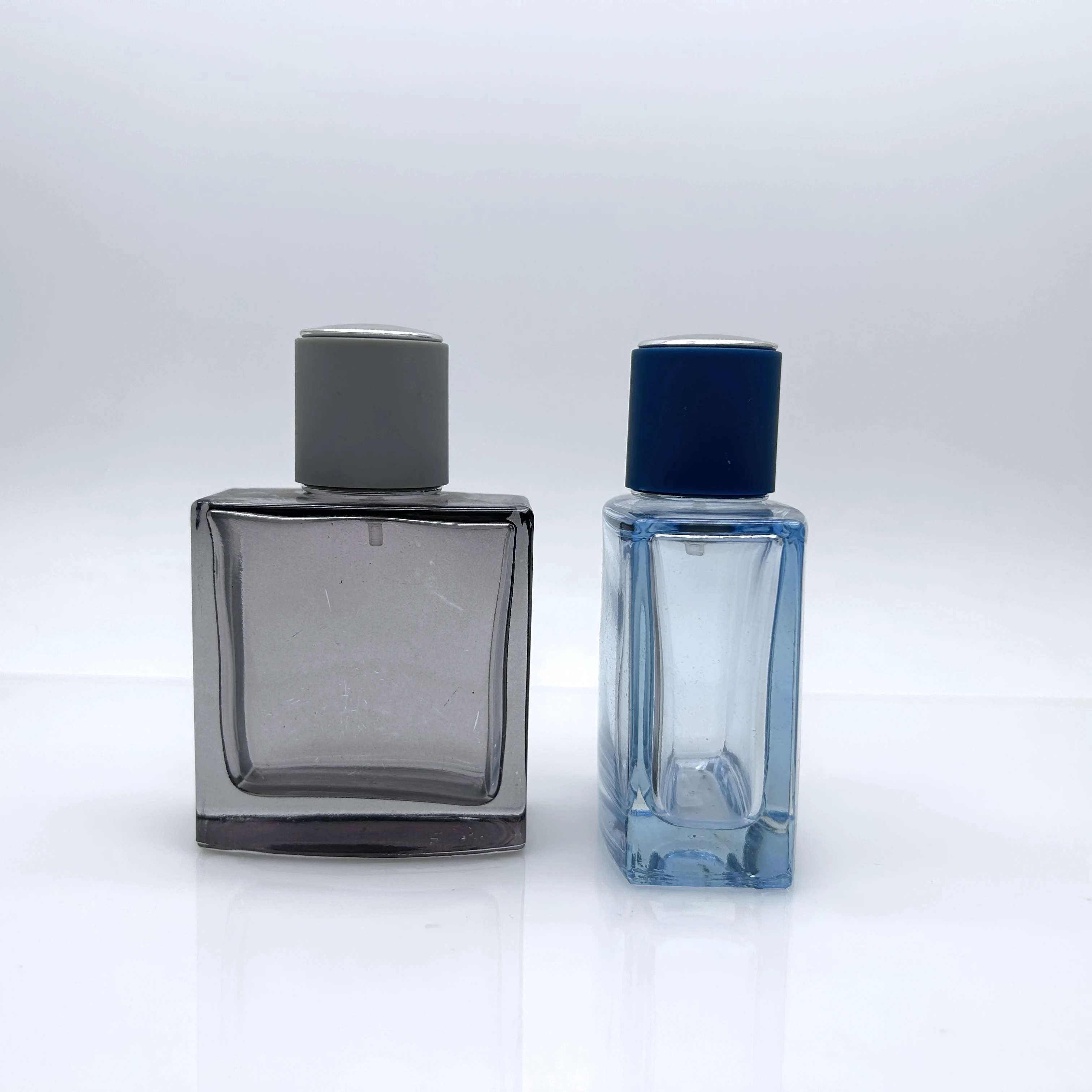 60ml Square Glass Perfume Bottle with Custom Color Pump