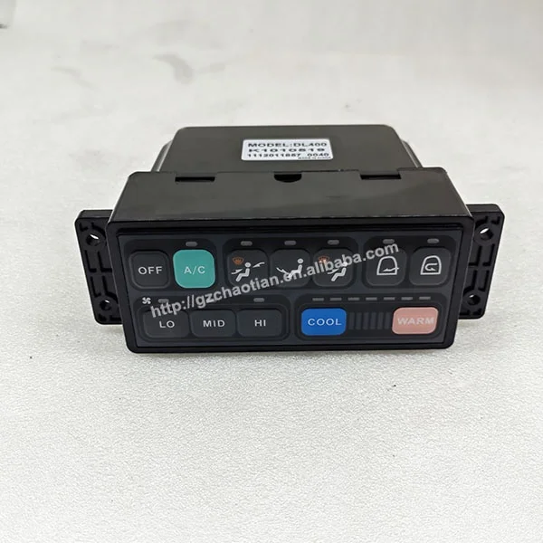 Excavator DL400 Air Conditioner Control Panel K1010519 air Condition ...
