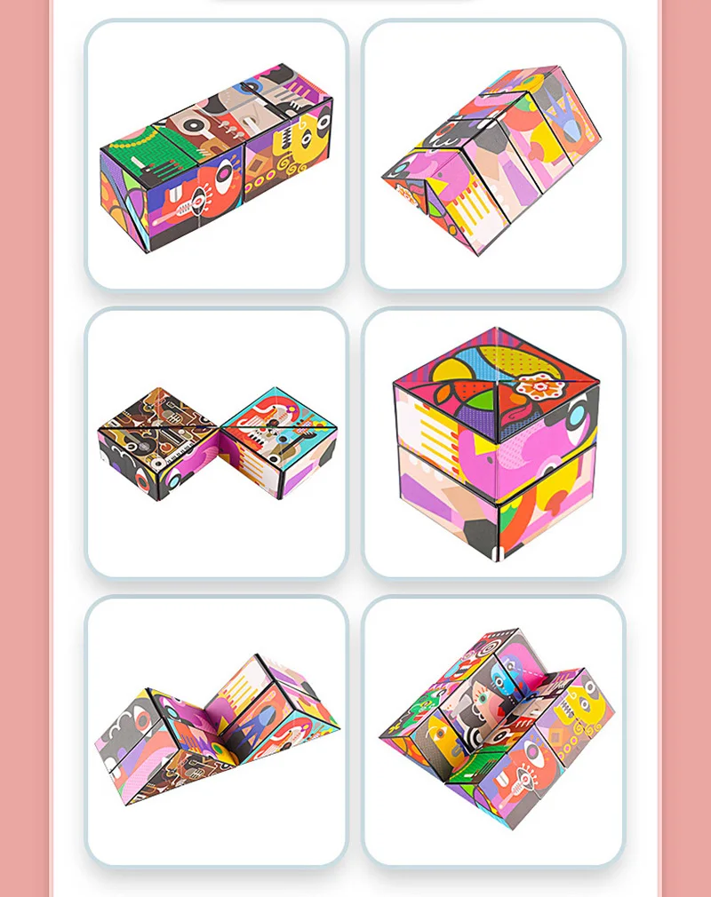 Infinity Flip 3D Magic Cube - Stress Relief & Education