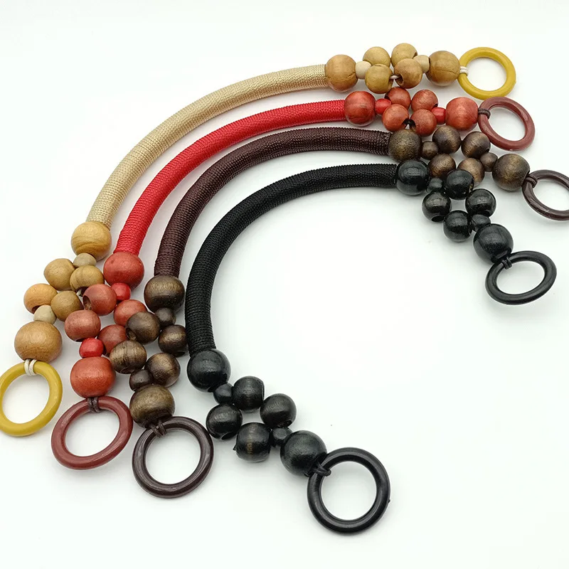 Wholesale Vintage Wooden Bag Handles with Pearl Details