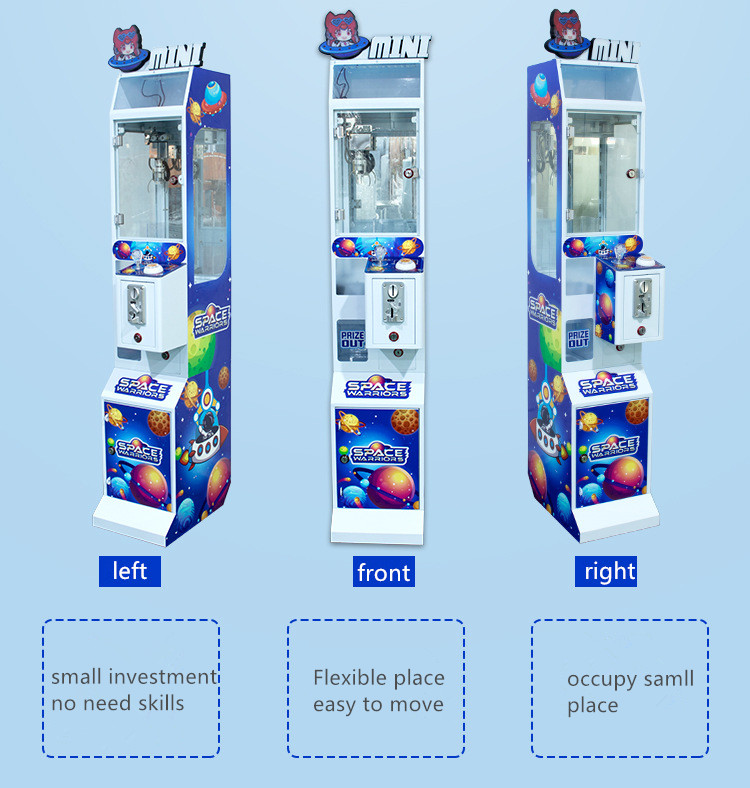 Luxury Kids Coin Operated Claw Crane Mini Toy Megamini Claw Crane Toy ...