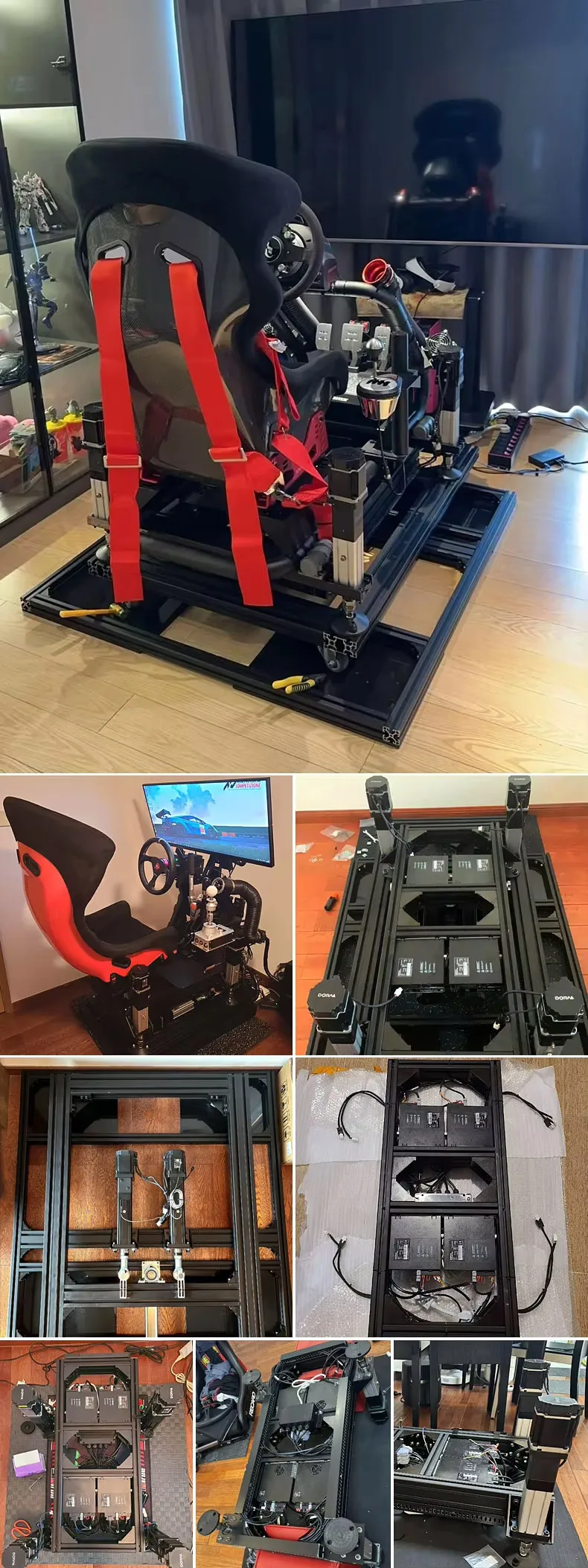 Advanced 6DOF Motion Racing Simulator Cockpit 4DOF Actuator System ...