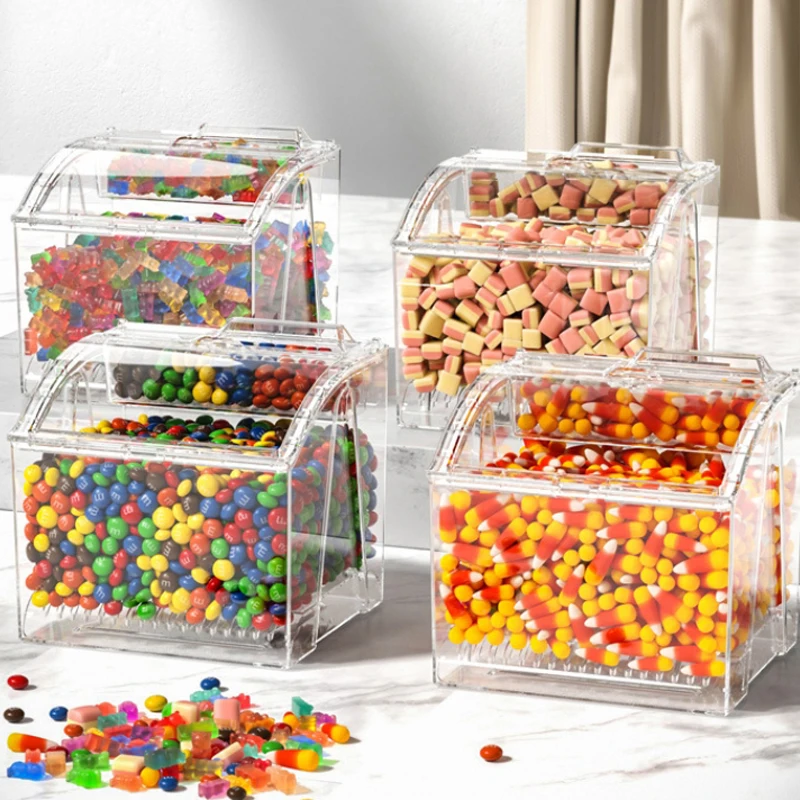 Alibaba.com: New Design Plastic Bulk Food Dispenser with Scoop, Candy ...