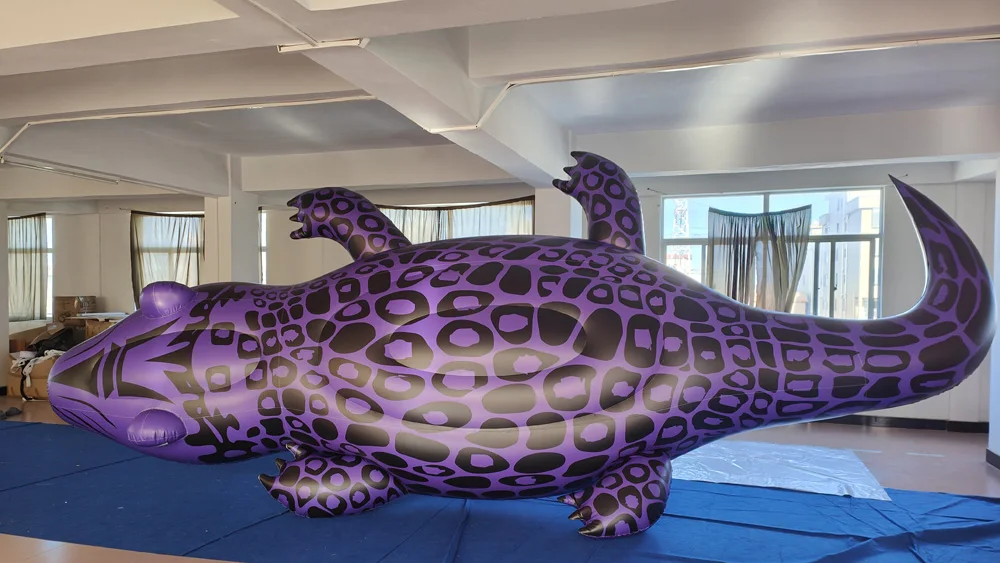 Beile Customize 7M Long Big Cartoon Inflatable Crocodile Animal