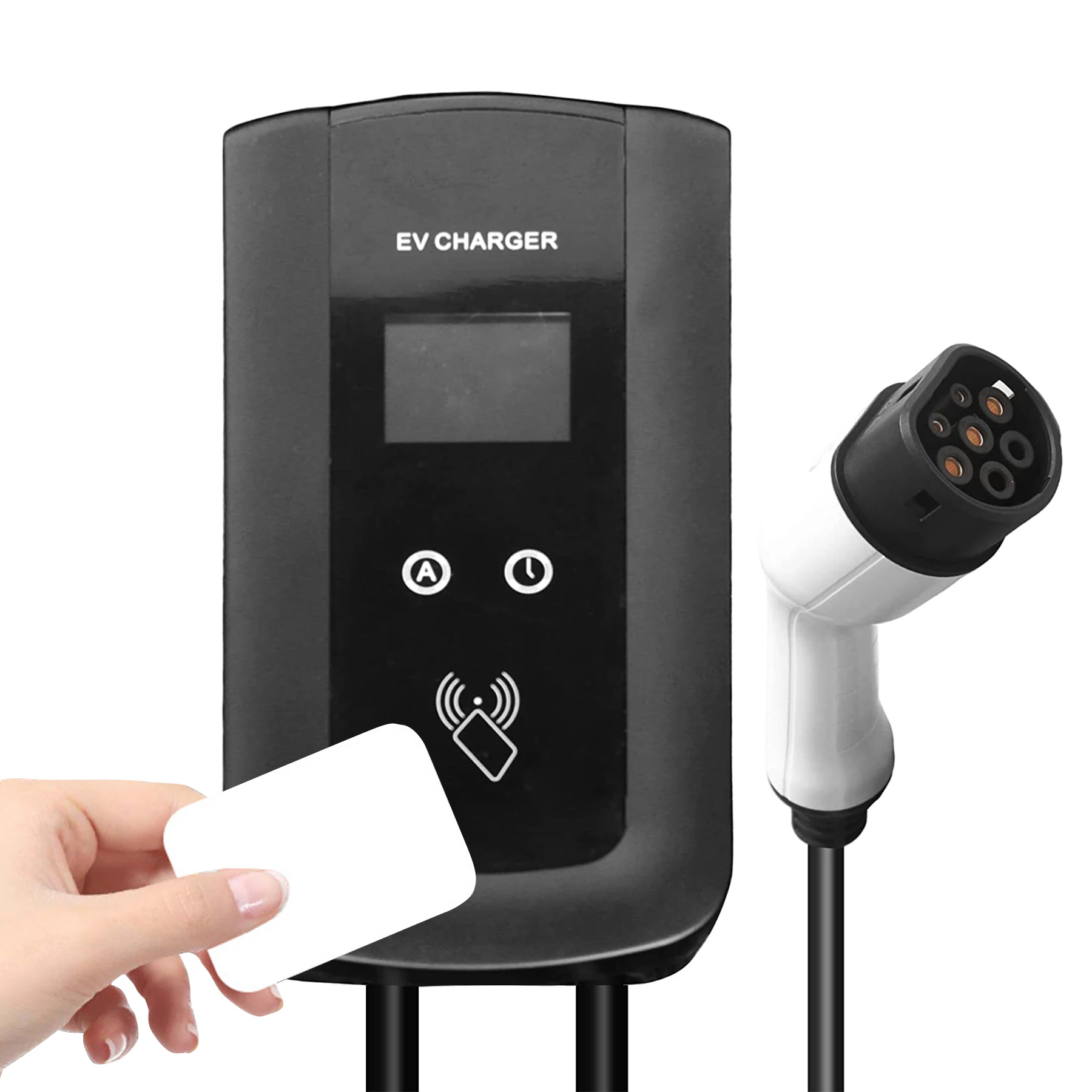 J1772 Female Plug 32a Adjustable Type 1 Type 2 Portable Ev Charger Wall ...