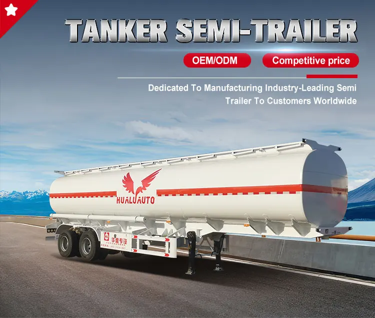 Tanker Truck Trailer 45000 L Muti-compartment Petrol Oil Tanker Fuel ...