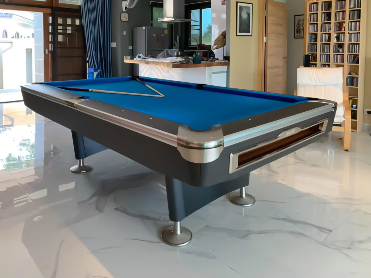 Automatic Ball Return Solid Wood Legs Snooker Billiard Table 9ft Pool ...