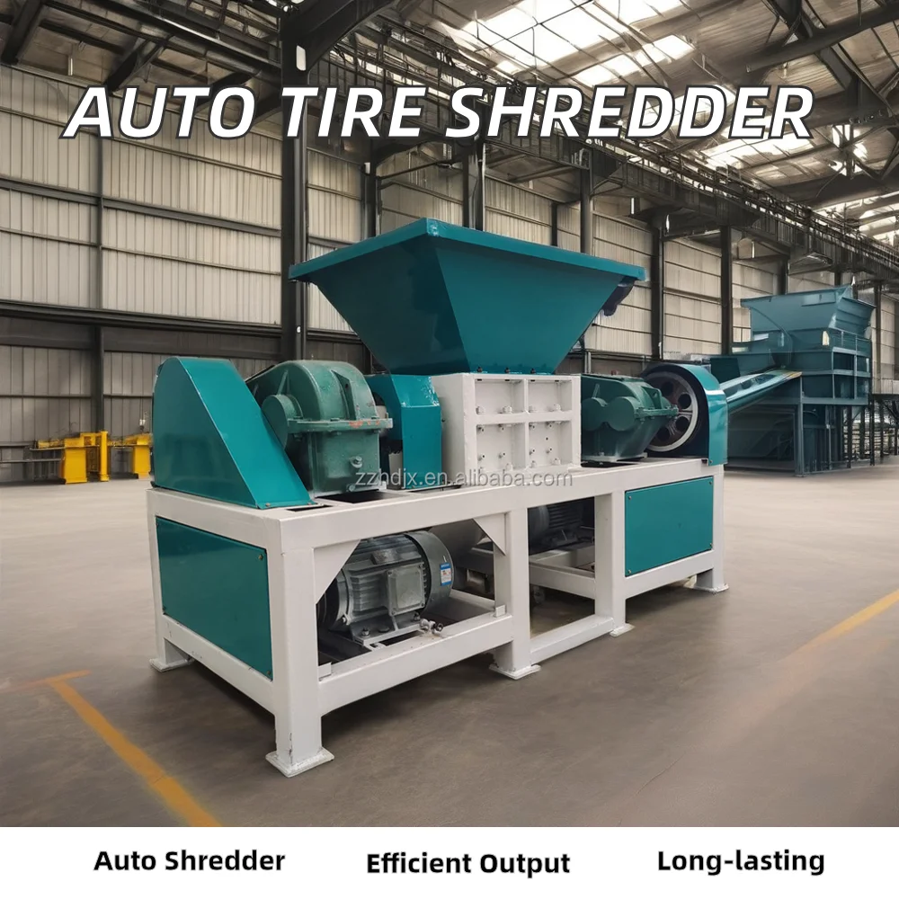 Heavy Duty Industrial Waste Tire Shredder Scrap Car Tire Bumper ...