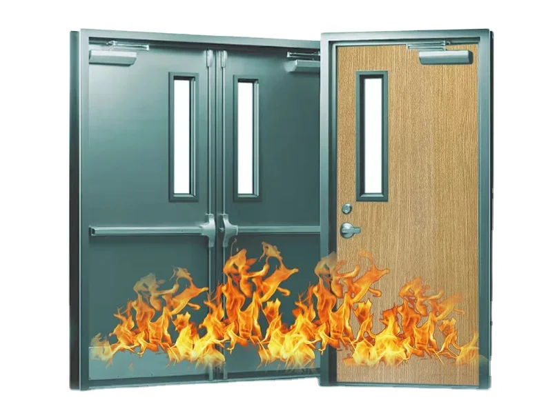 High Quality Hollow Metal Fire Proof Steel Door 1.5mm