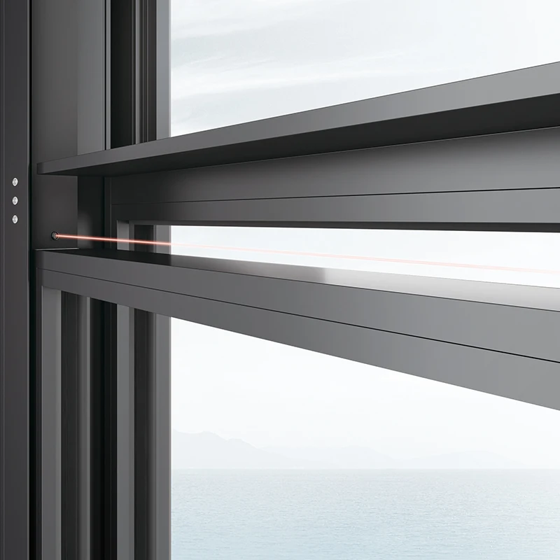 ANNECY Modern Design Custom Automatic Vertical Slide Windows Aluminum ...