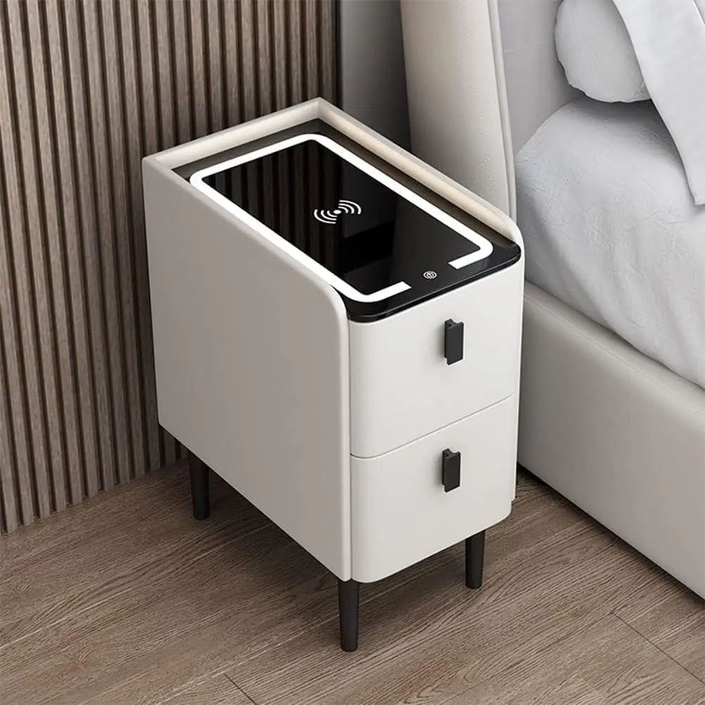 NOVA Modern Bedroom Furniture - Smart Nightstand with Wireless Charging
