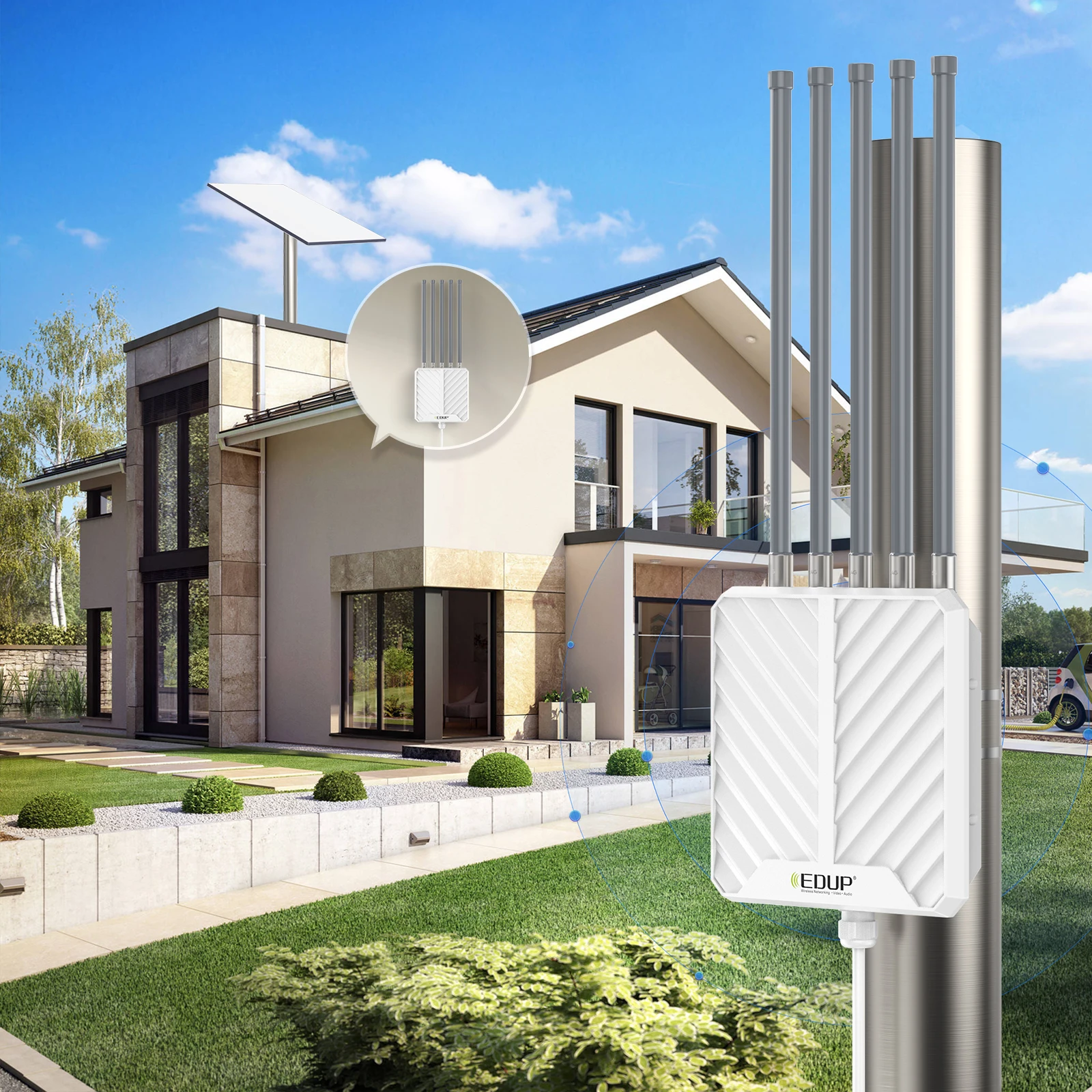 EDUP AX3000 Wifi 6 Bridge Outdoor High-Power Starlink-Compatible Access ...