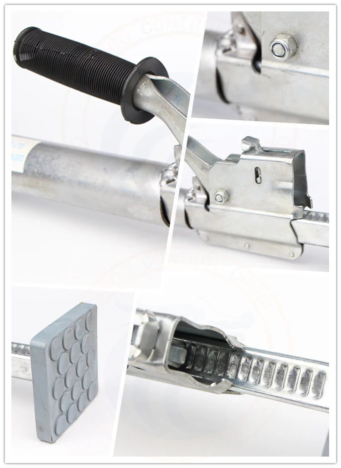 Steel Ratcheting Adjustable Cargo Load Bar Jack Bar Square Type With 4 ...