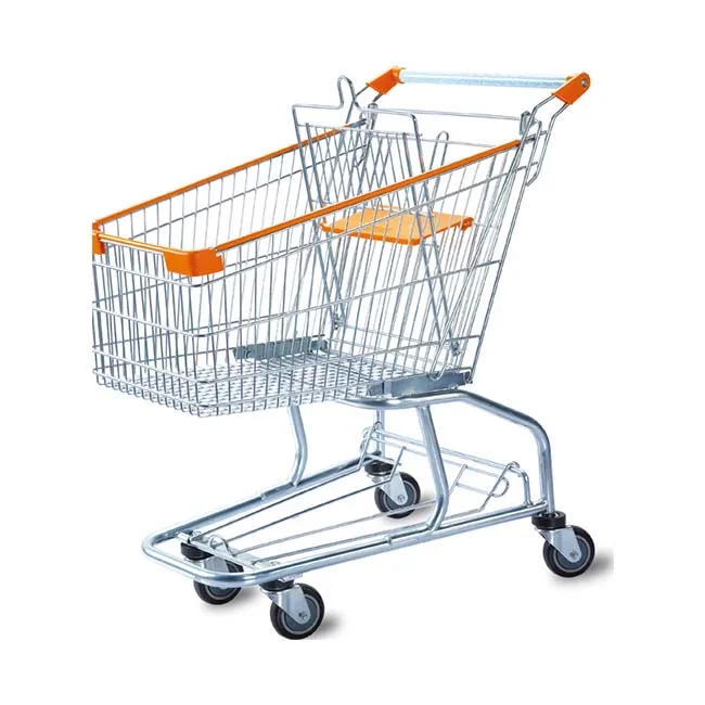 110l American Style Shop Supermarket Cart Shopping Trolley On Wheels ...