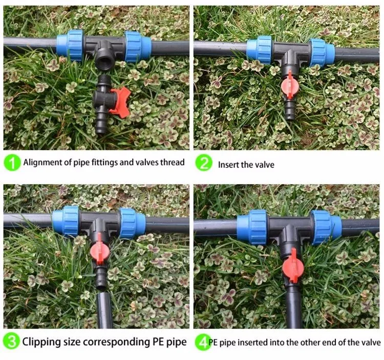 16mm Plastic Water Flow Control Drain Valve Drip Irrigation System ...