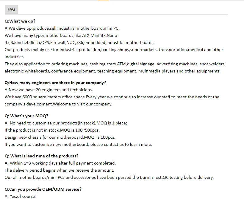 3.5inch Motherboard with J4125 Processor for POS ATM ROBOT