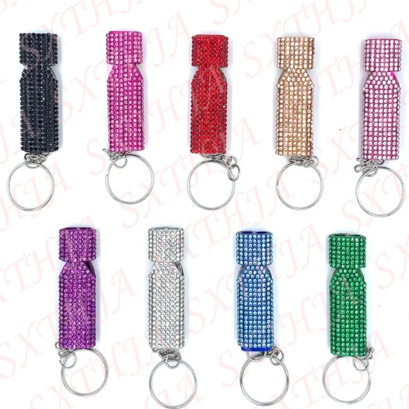 Customized Self Defense Key Chain Women Alarm Bling Rhinestone Set ...