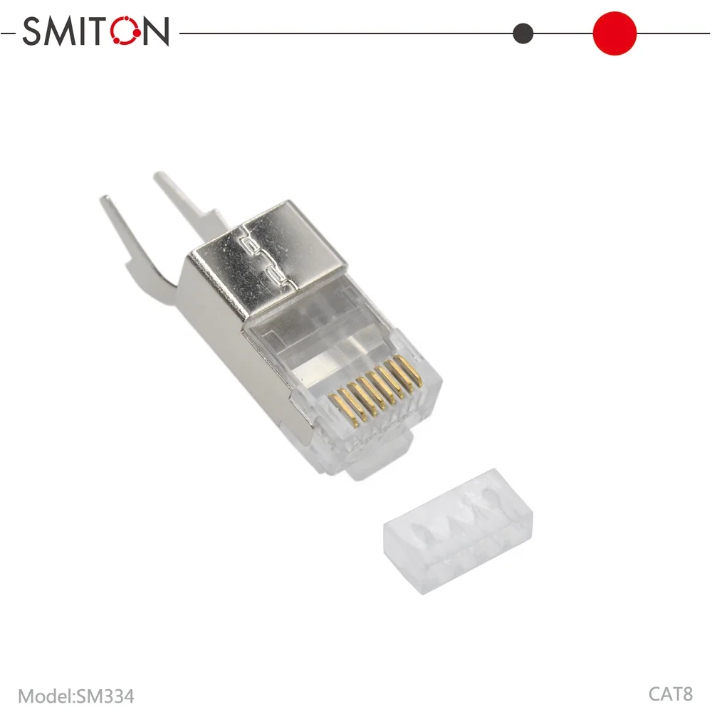 Ethernet Rj45 Connector Ethernet Modular Crimp Connectors Cat8 Plugs