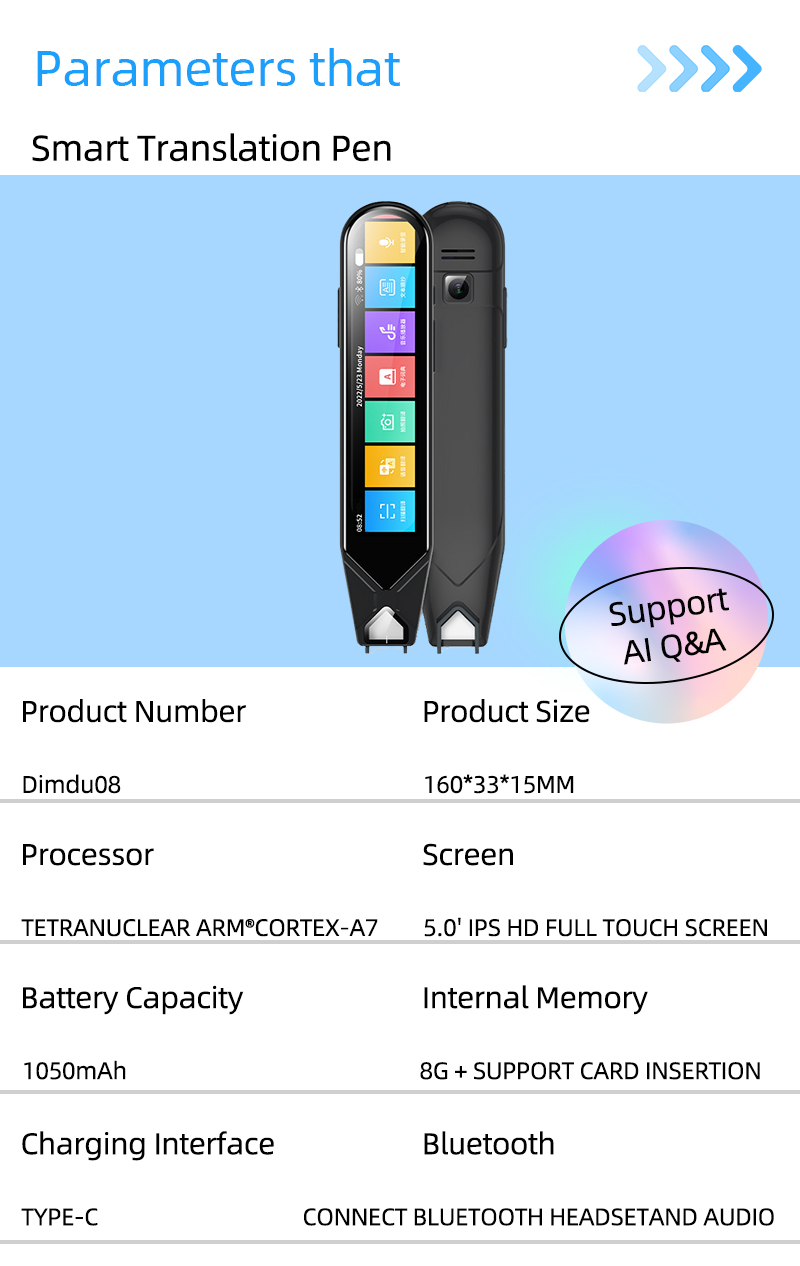 Kids Translation Pen Device for Scanning and Translating Texts and ...