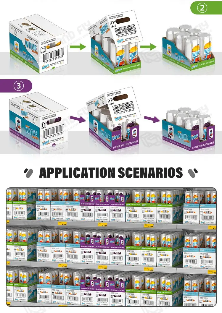 Custom Supermarket Promotional Shelf - Eco-Friendly PDQ Display