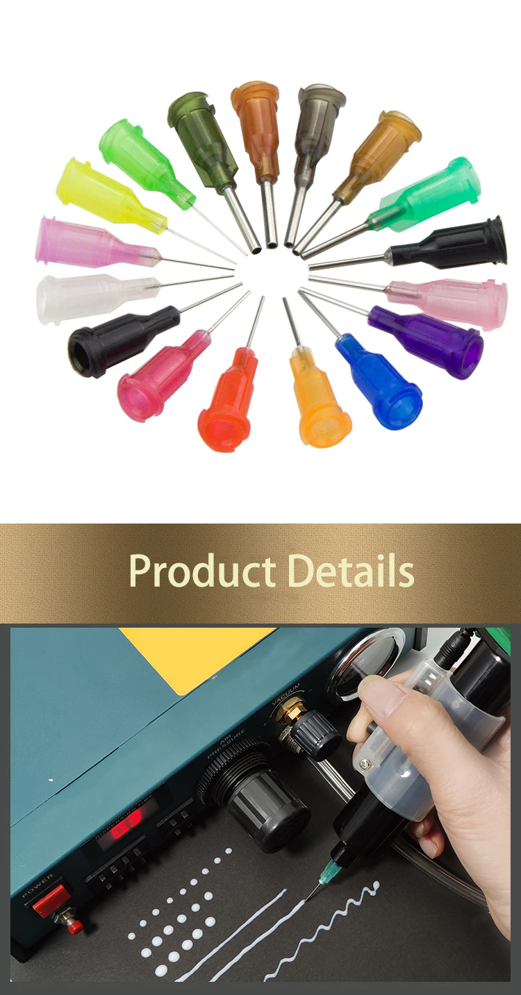 14g-32g 1/2" Plastic Syringe Needle Tip For Industrial Use - Oem