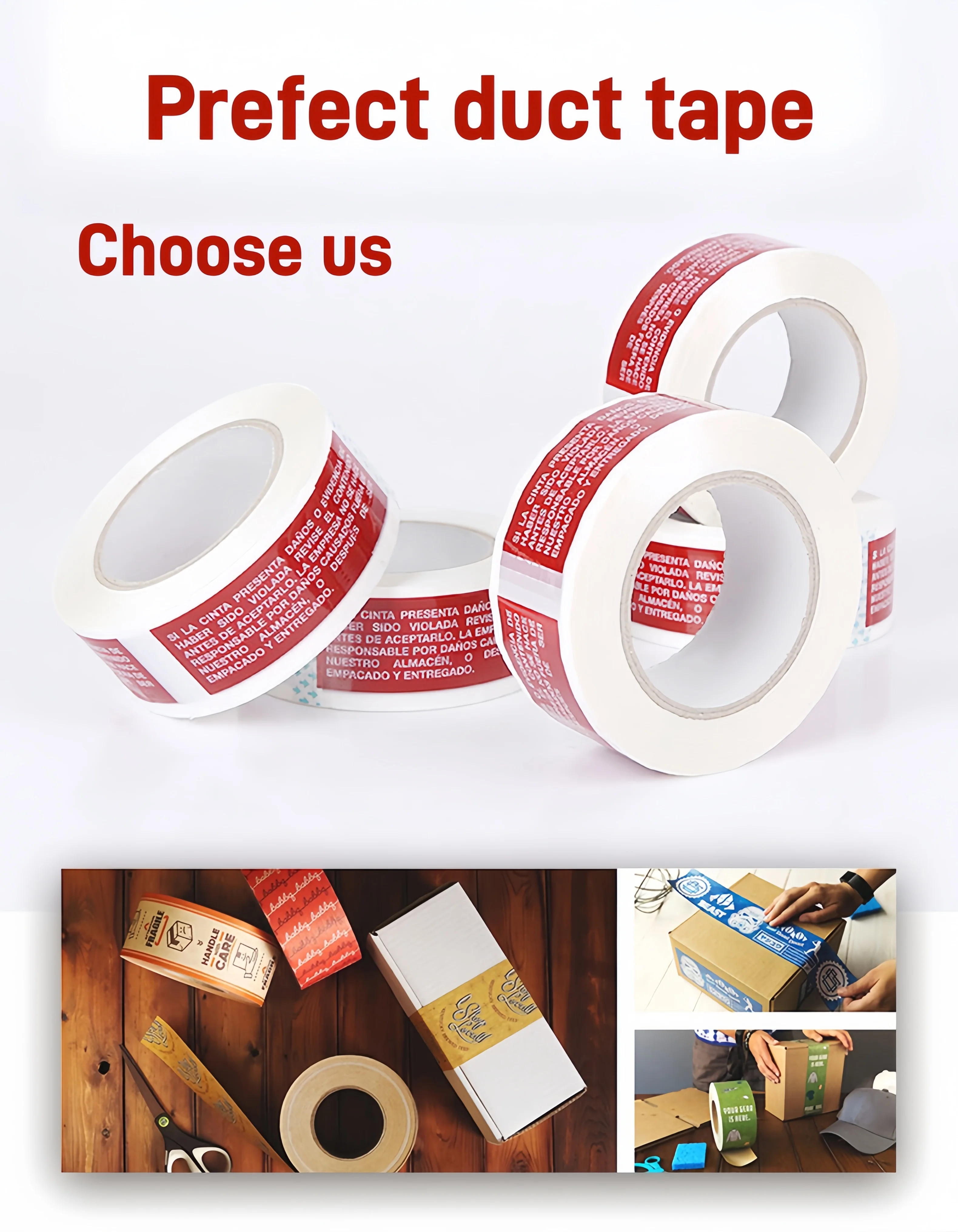 Branded Custom Packing Tape - Strong Adhesive & Printing