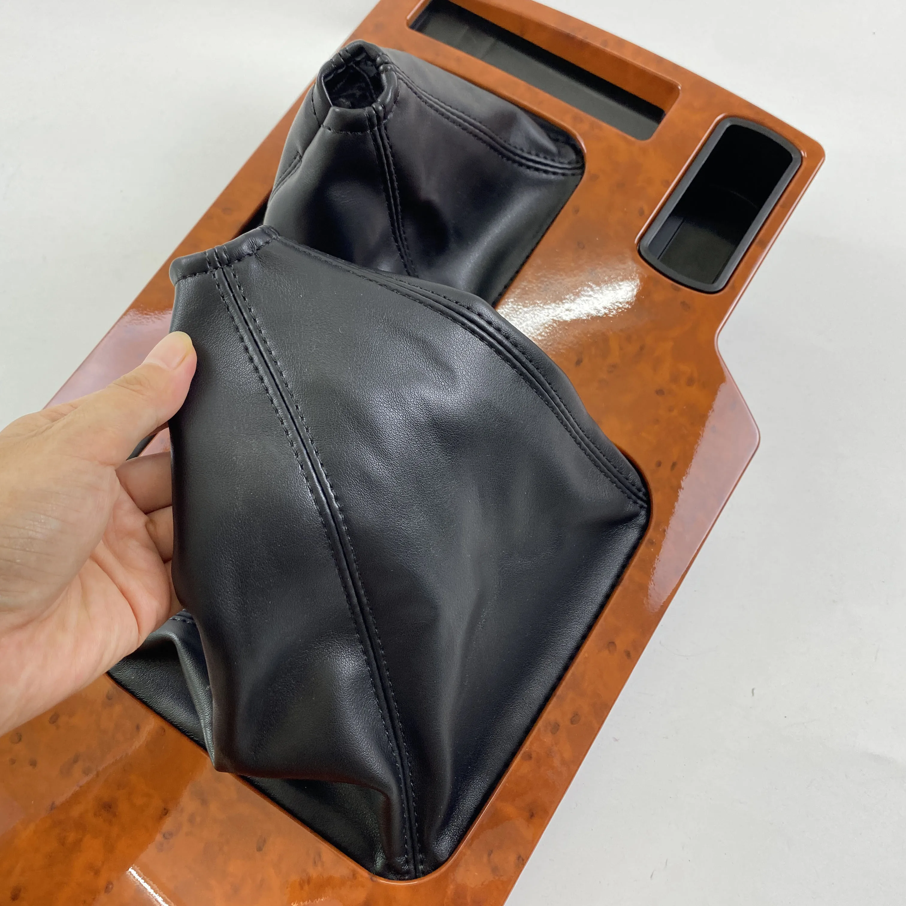AT Center Console Wooden Gear Shifter Penal Trim Replacement for Toyota ...
