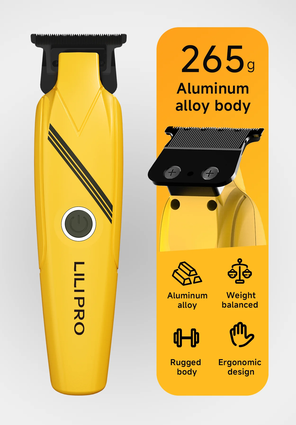 Lilipro M4 Aluminum Dlc Blade Hair Trimmer Hair Cutting Machine Salon ...