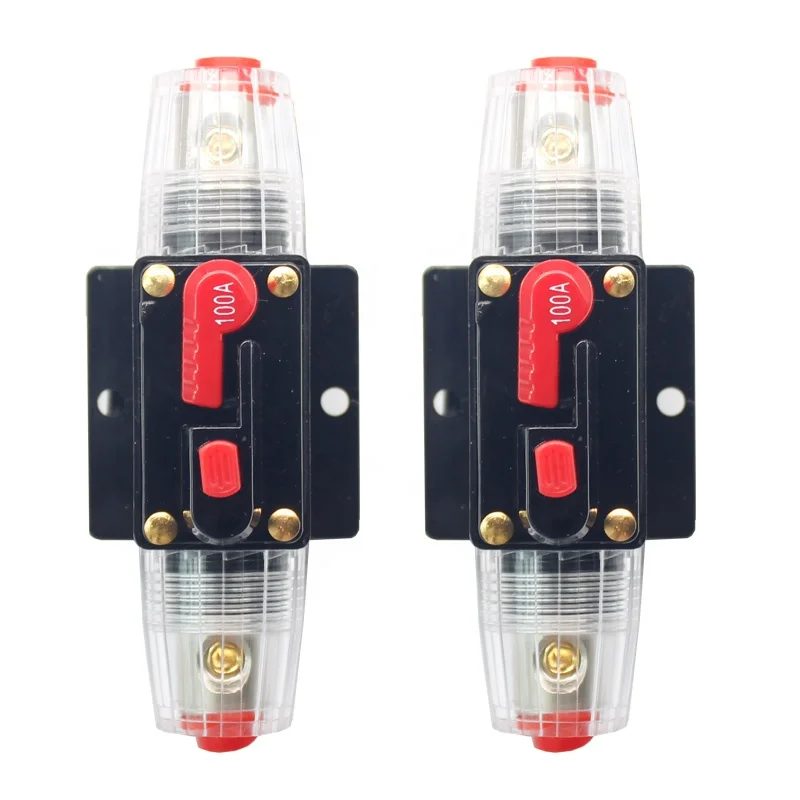 60a 70a 80a 125a 150a Amp Inline Circuit Breaker Reset Afs Fuse Holder ...