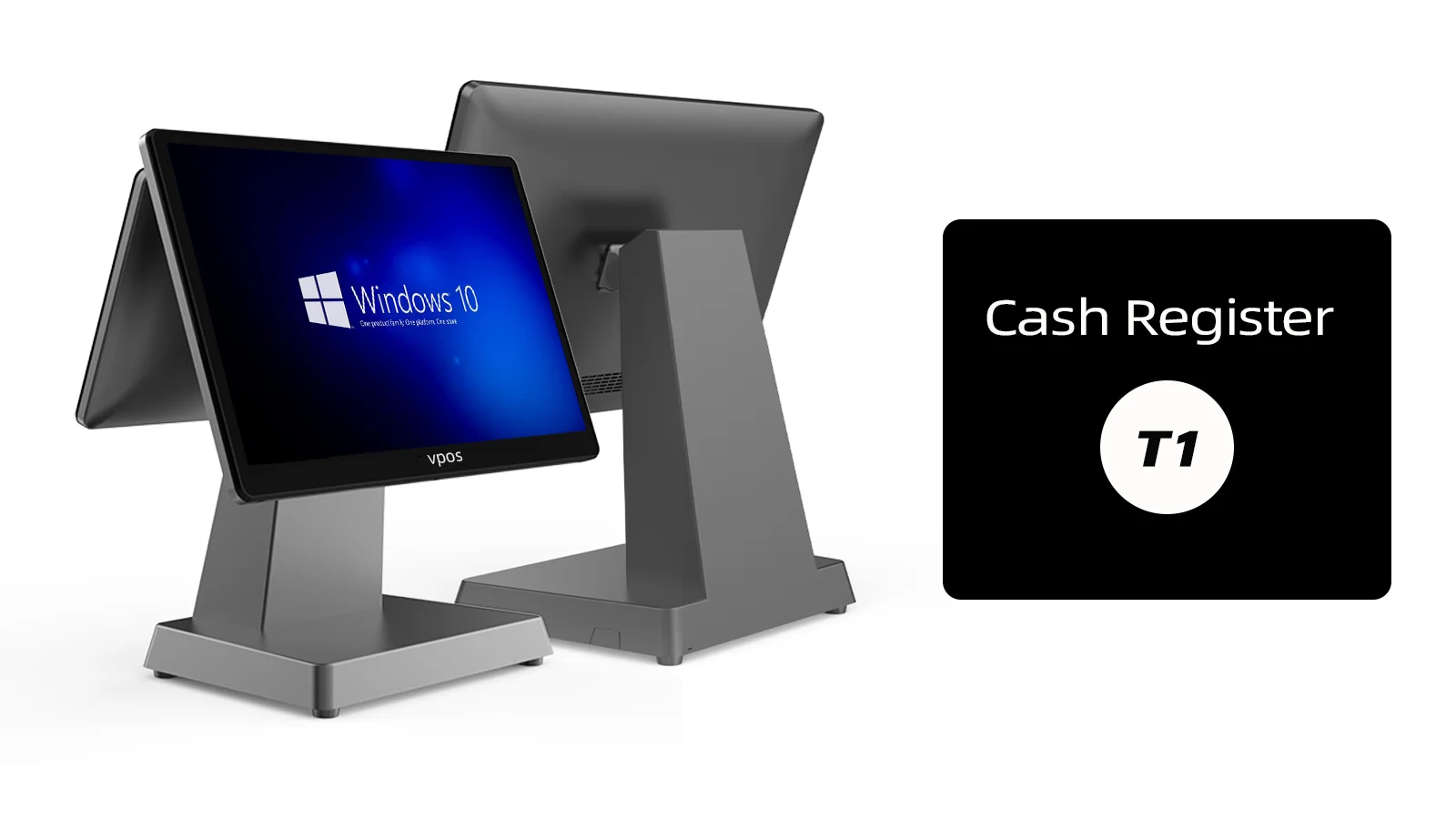 All In One Point Of Sale Aluminum Alloy Shell Set 15.6inch Touch Screen ...