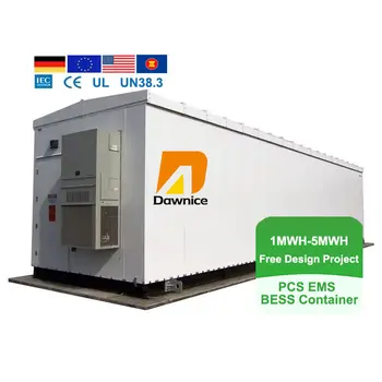 Price 1mw 6.5mwh 5 Mwh 10mw Energy Storage Container Bess Lithium ...